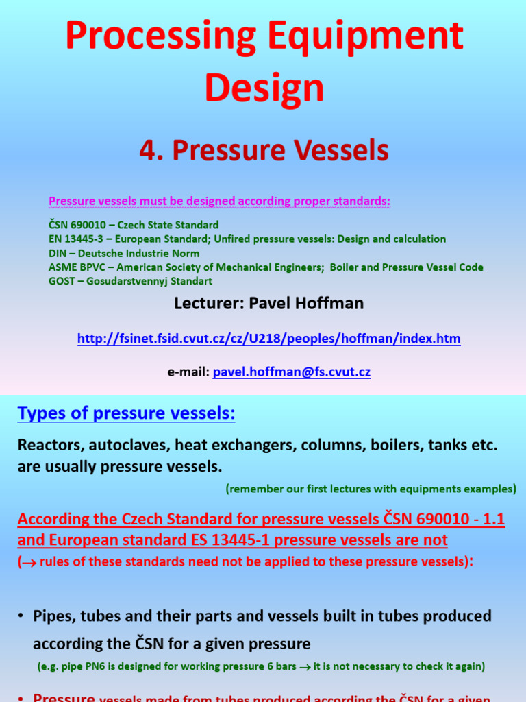 PED-4-Pressure Vessels | PDF | Pipe (Fluid Conveyance) | Mechanical ...
