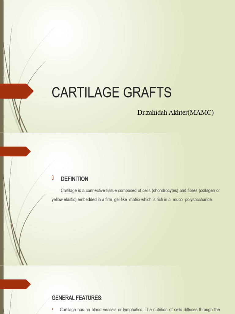 Cartilage Grafting Techniques and Principles | PDF | Cartilage | Human Nose
