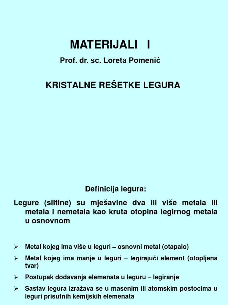4 Kristalne Resetke Legura | PDF