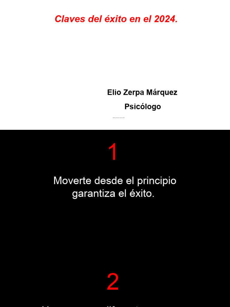Claves para el Éxito en 2024 | PDF | Crecimiento personal y profesional ...