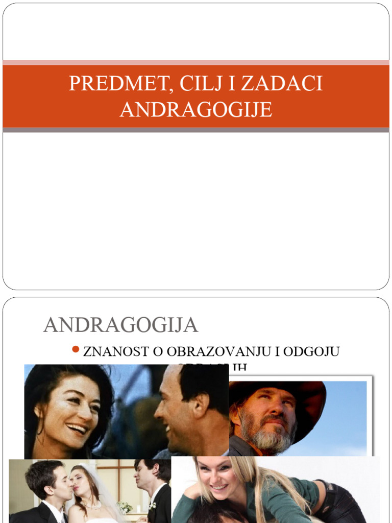 3 Predmet, Cilj I Zadaci Andragogije | PDF