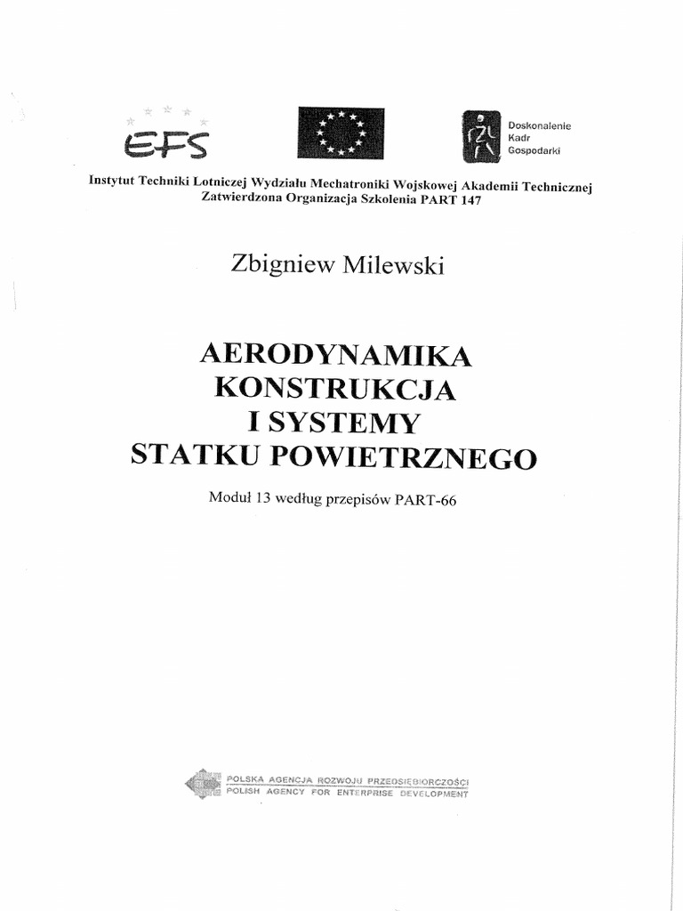 M13 - Aerodynamika, Konstrukcja I Systemy Statku Powietrznego | PDF