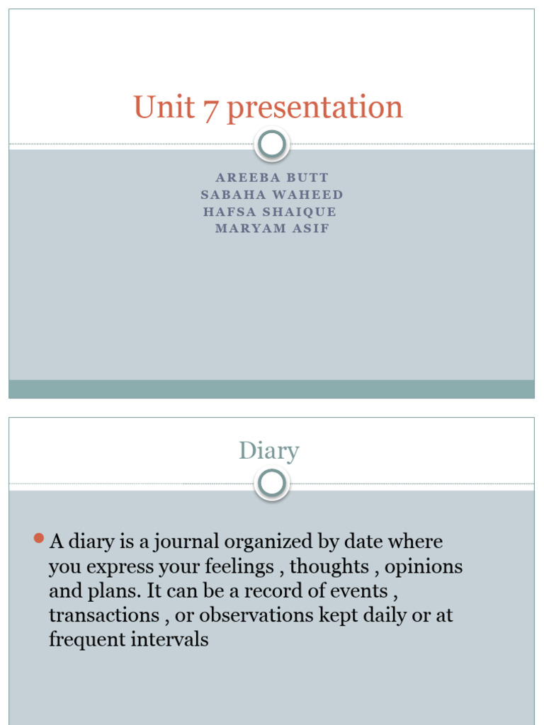 Unit 7 Presentation | Download Free PDF | Adjective | Empathy