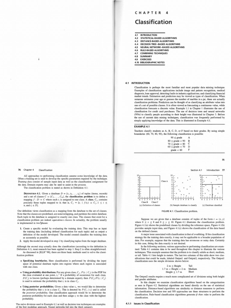 CH 4 CLass | Download Free PDF | Statistical Classification | Forecasting