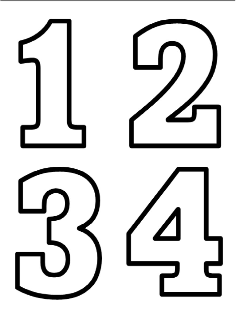 Números Imprimir | PDF