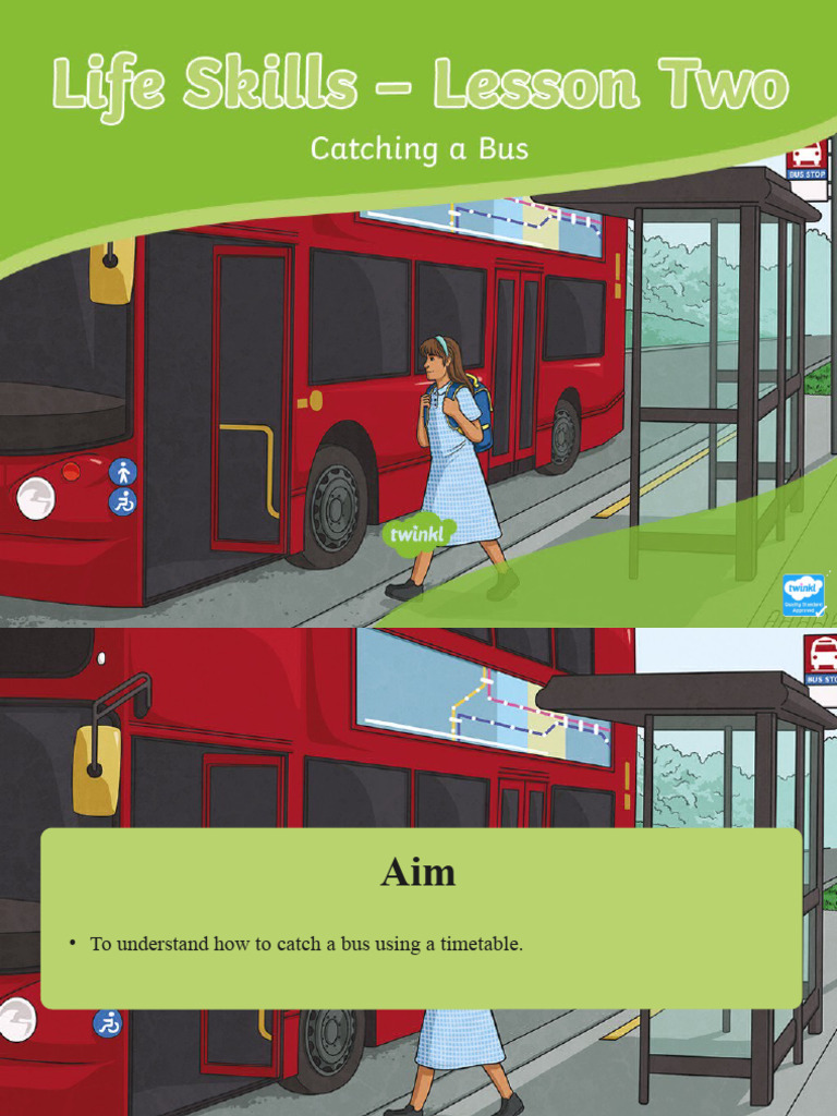 Learning How To Catch A Bus PowerPoint | PDF