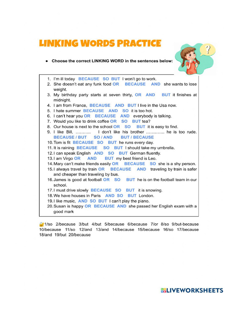 Linking Words | PDF