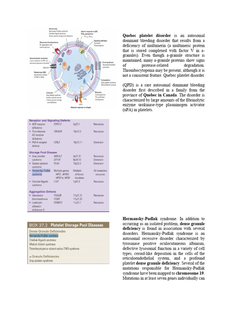 Platelet Disorder Week 2 | PDF | Medical Specialties | Diseases And ...