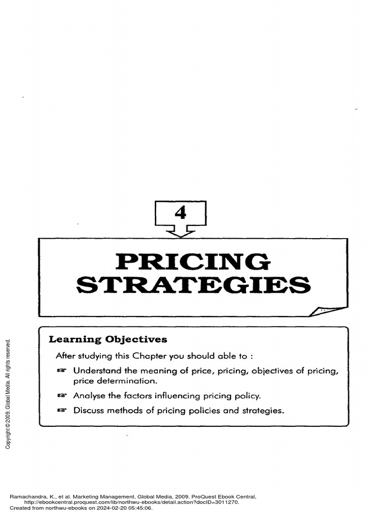 Marketing Management (Pricing Strategies) | PDF | Pricing | Monopoly