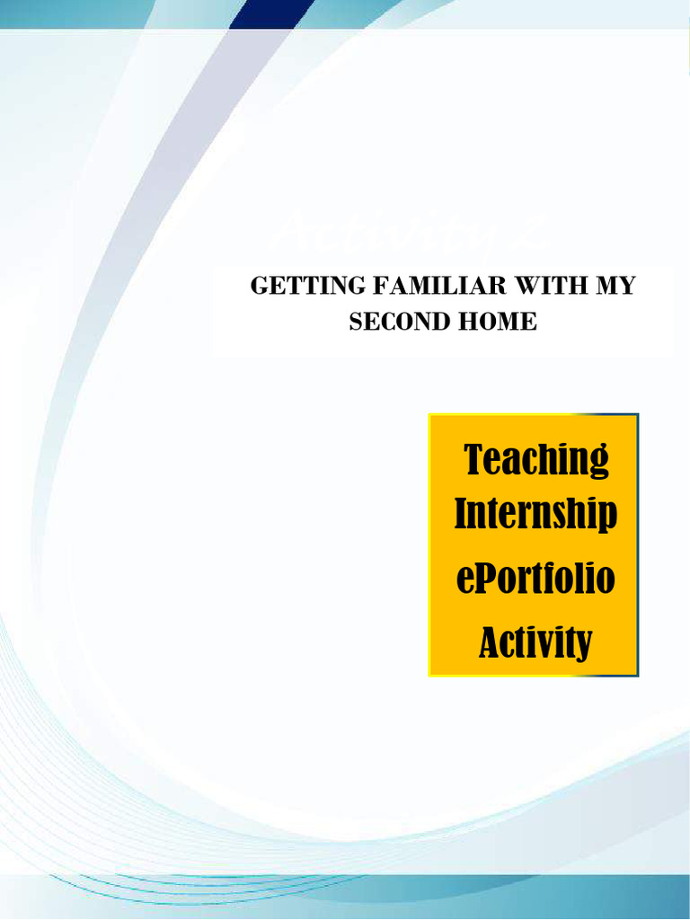 Activity 2 Getting Familiar With My Second Home | Download Free PDF ... Activity 2 Getting Familiar With My Second Home | Download Free PDF ...