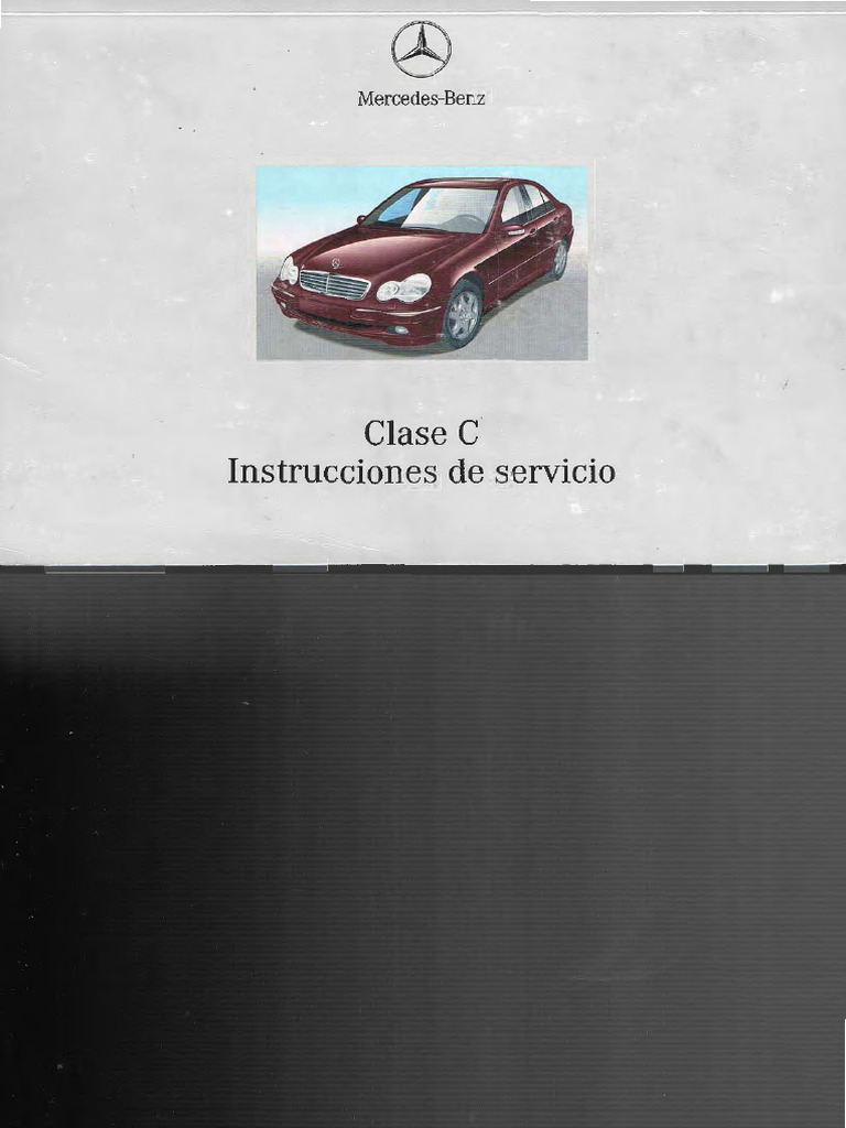 Manual Mercedes CLASE C 2001 | PDF | Mercedes Benz | Entorno natural