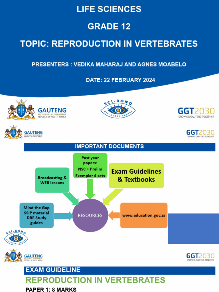 Life Sciences Reproduction in Vertebrates 22 February 2024 | PDF ...