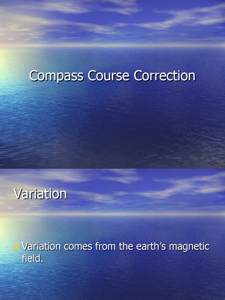 Compass Course Corrections 20.10.20 | PDF | Compass | Electrical ...
