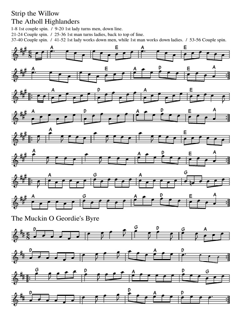 Scottish Dance Music Guide | PDF | Dances | Social Dance