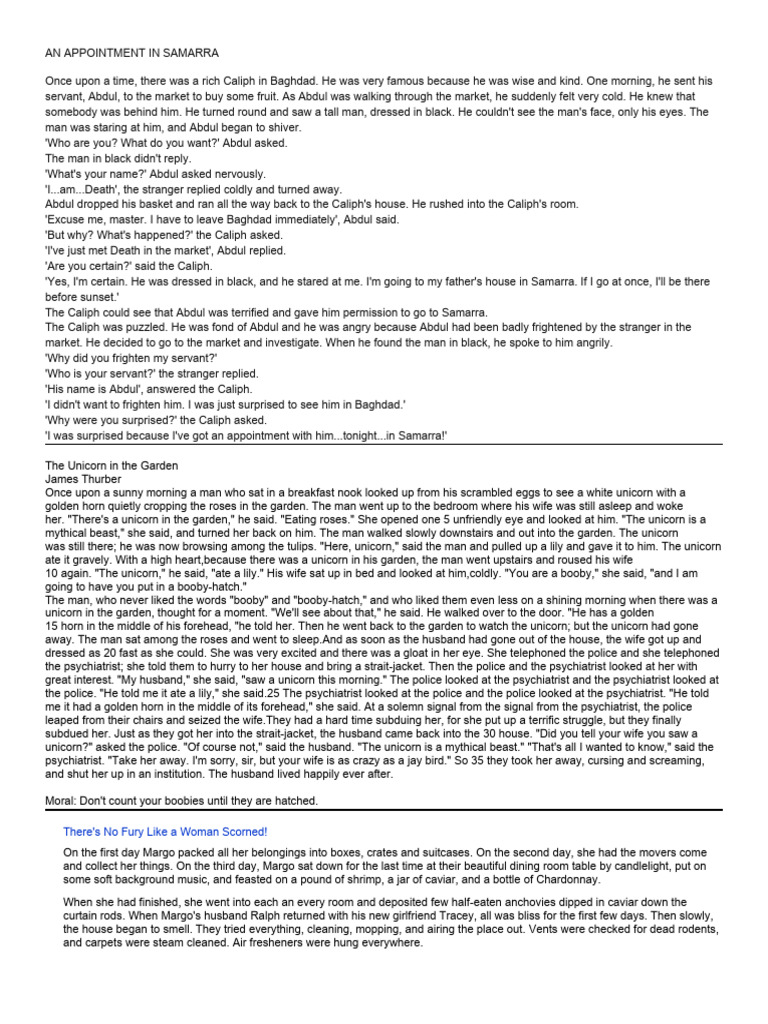 An Appointment in Samarra Perfecto | PDF