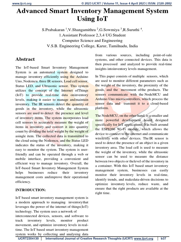LTR Survey p1 | PDF | Internet Of Things | Arduino