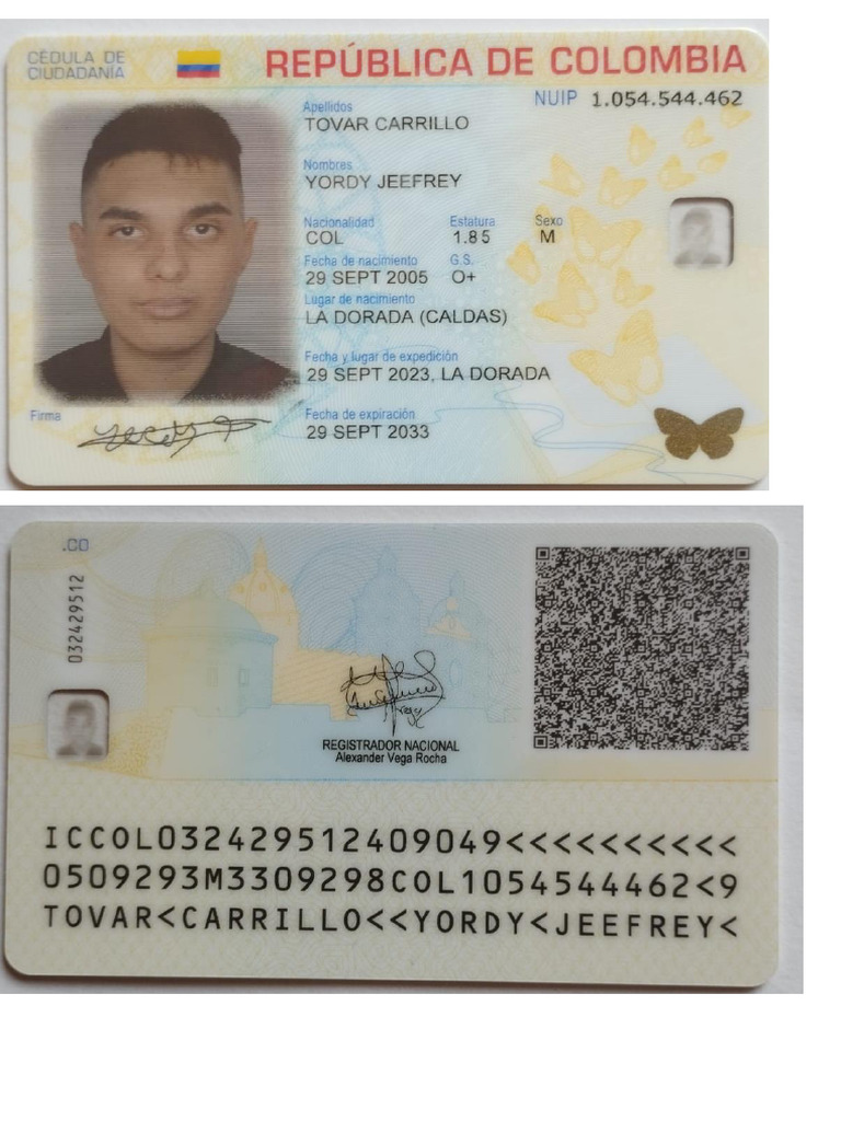 Cedula de Ciudadania | PDF