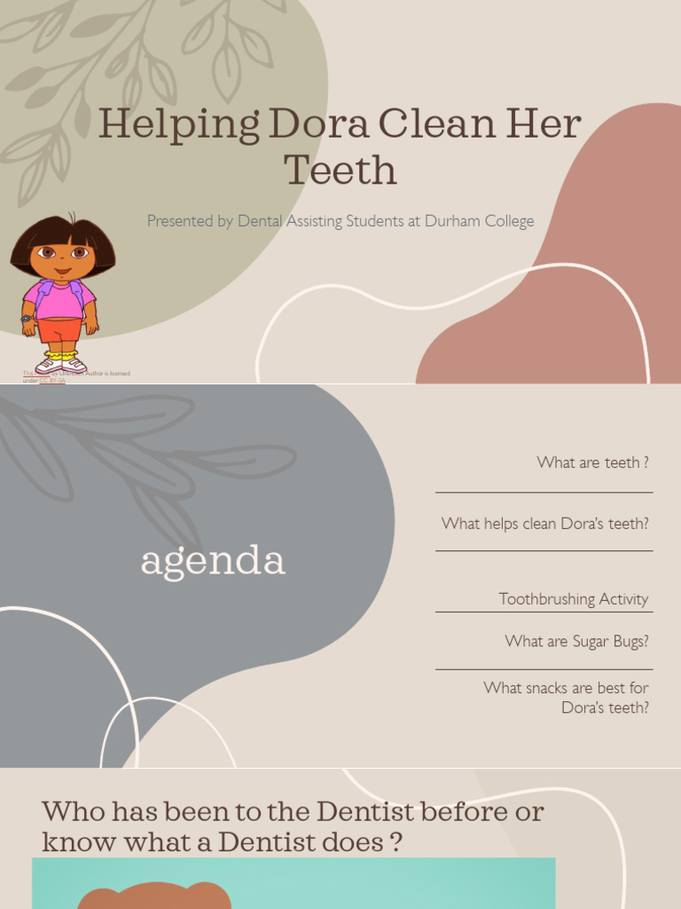 Helping Dora Clean Her Teeth Presentation | PDF