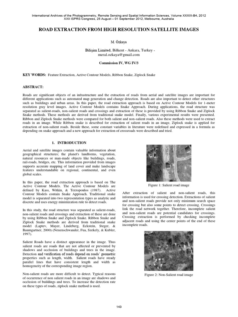 Road Extraction From High Resolution Satellite Ima | PDF | Applied ... Road Extraction From High Resolution Satellite Ima | PDF | Applied ...