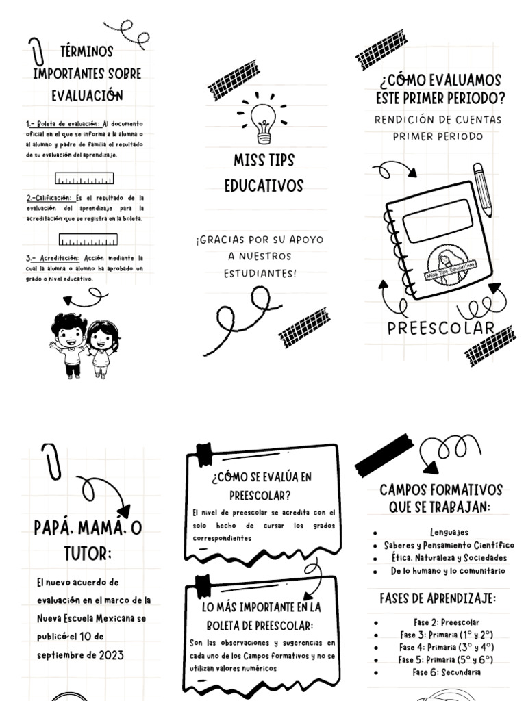 Triptico Preescolar | Descargar gratis PDF | Educación de la primera ...