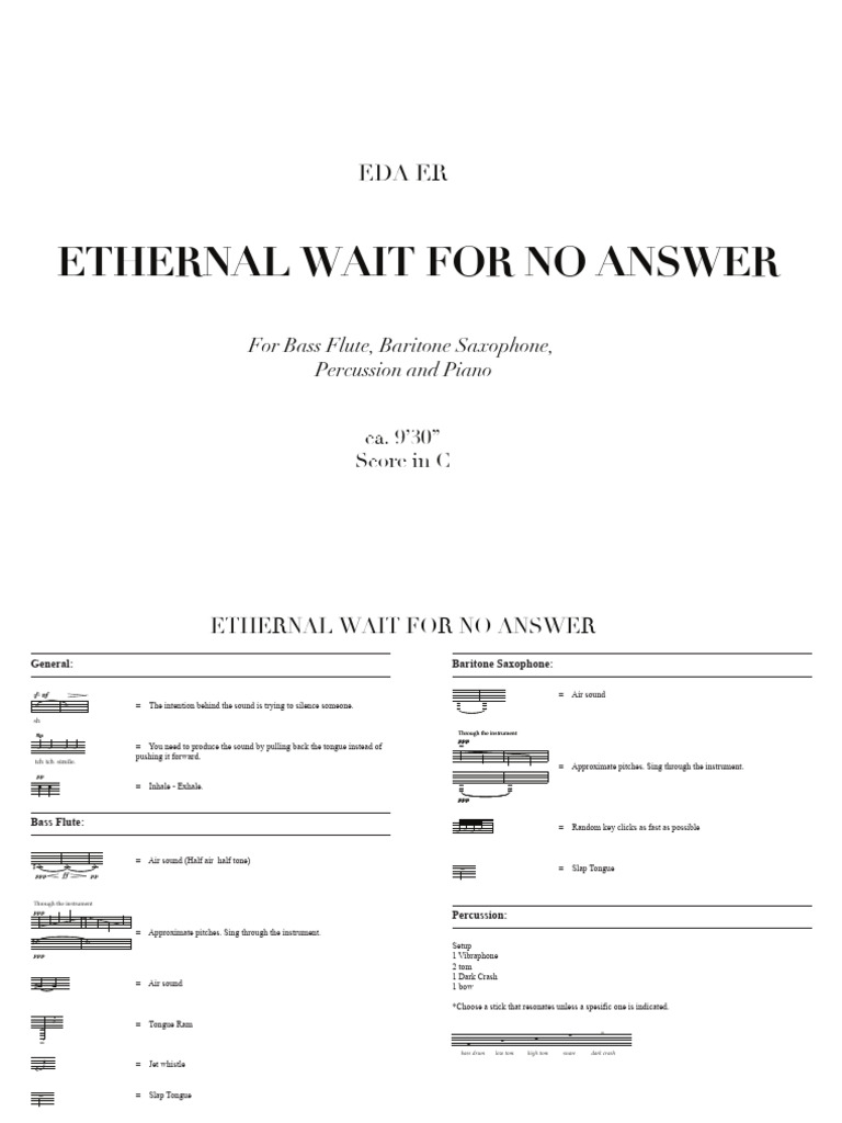 Etherna Wait For No Answer | PDF | Musical Instruments | Music Technology