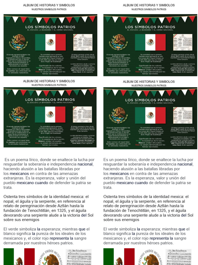 Símbolos Patrios de México: Historia y Significado | PDF | Ciencias ...