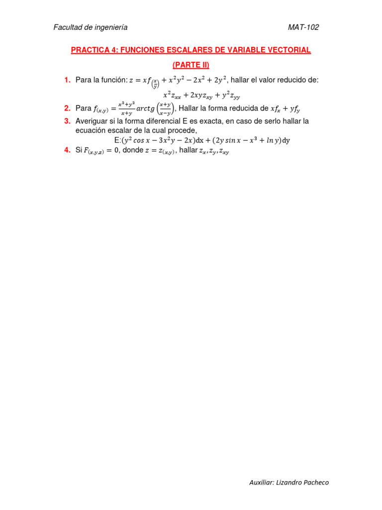 MAT102 Practica4 | PDF