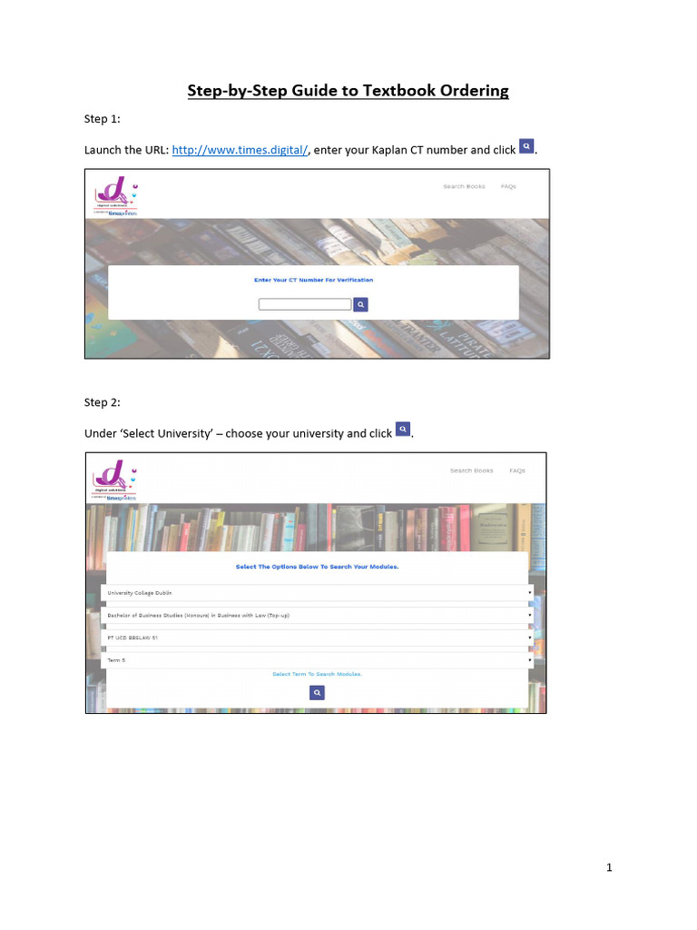 Step-by-Step Guide To Textbook Ordering (During Circuit Breaker Period) | PDF | Payments ...