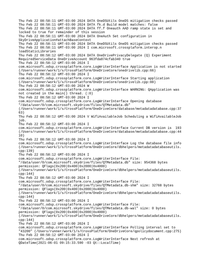 OneDrive Application Log Insights | PDF | Computer File | Software ...