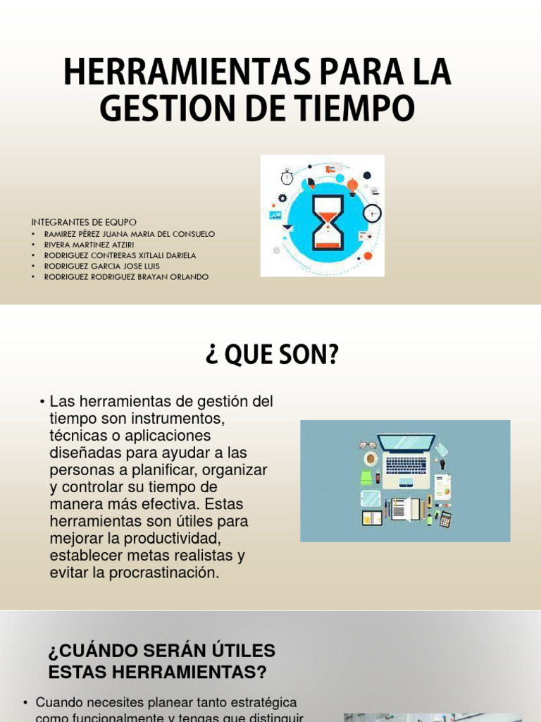 Herramientas Efectivas para Gestionar el Tiempo | PDF | Gestión del ...