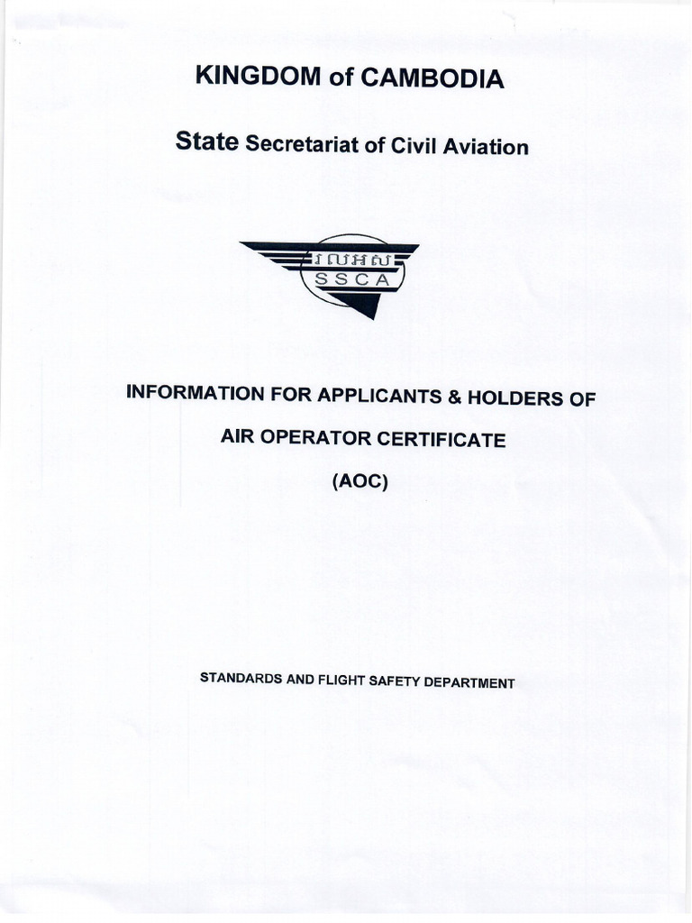 1 - Info For Applicants and Holders of AOC 2 | PDF