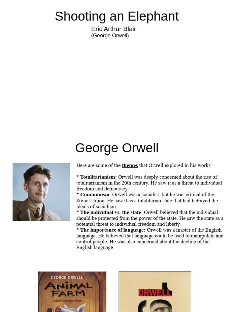 Shooting - An - Elephant | PDF | George Orwell | Political Theories