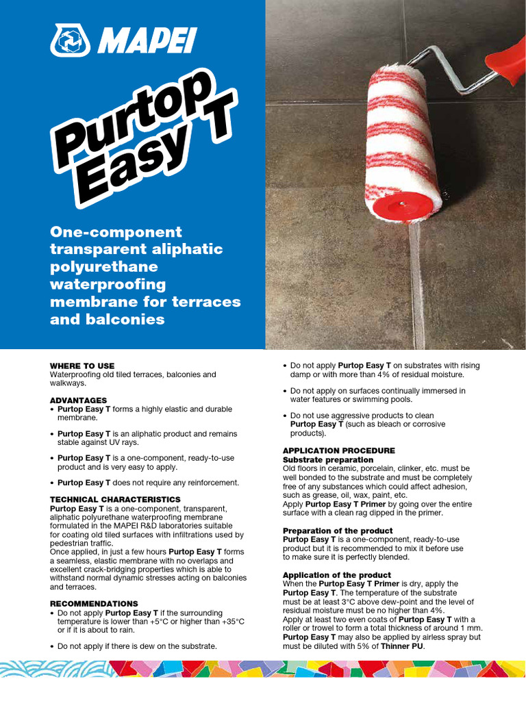 TDS_PURTOP EASY T | PDF | Viscosity | Materials