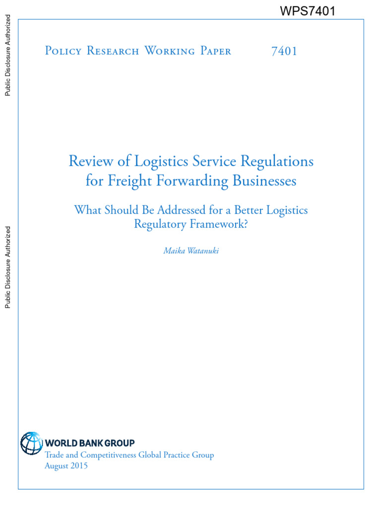 Logistics Regulations for Freight Forwarding | PDF | Logistics | Cargo
