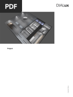 Dialux Illumination Project Report | PDF | Lighting | Components