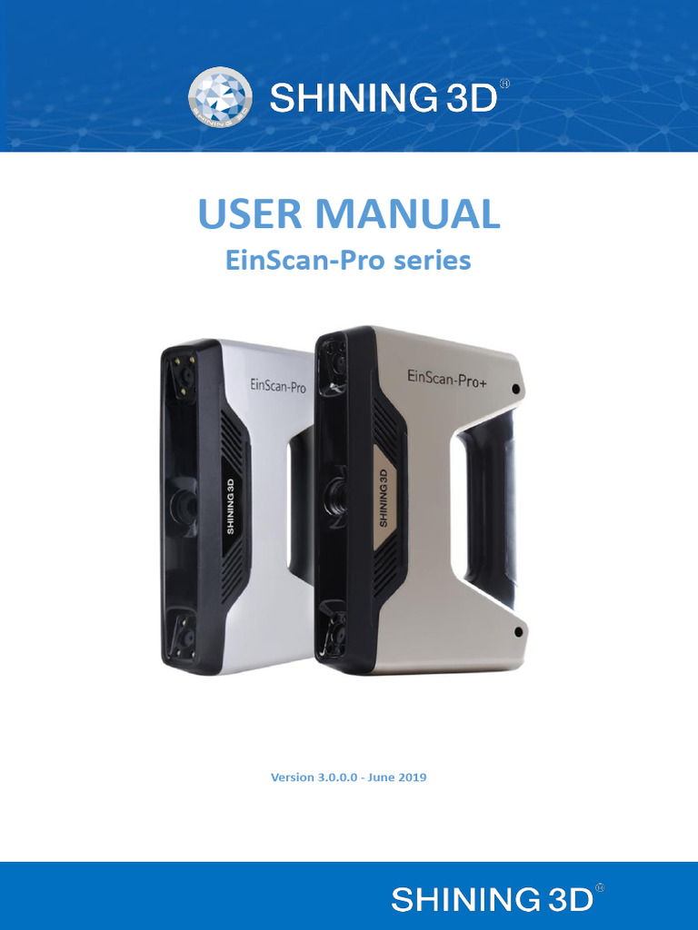Einscan Pro Series 3.0 User Manual | PDF | Image Scanner | Installation ...