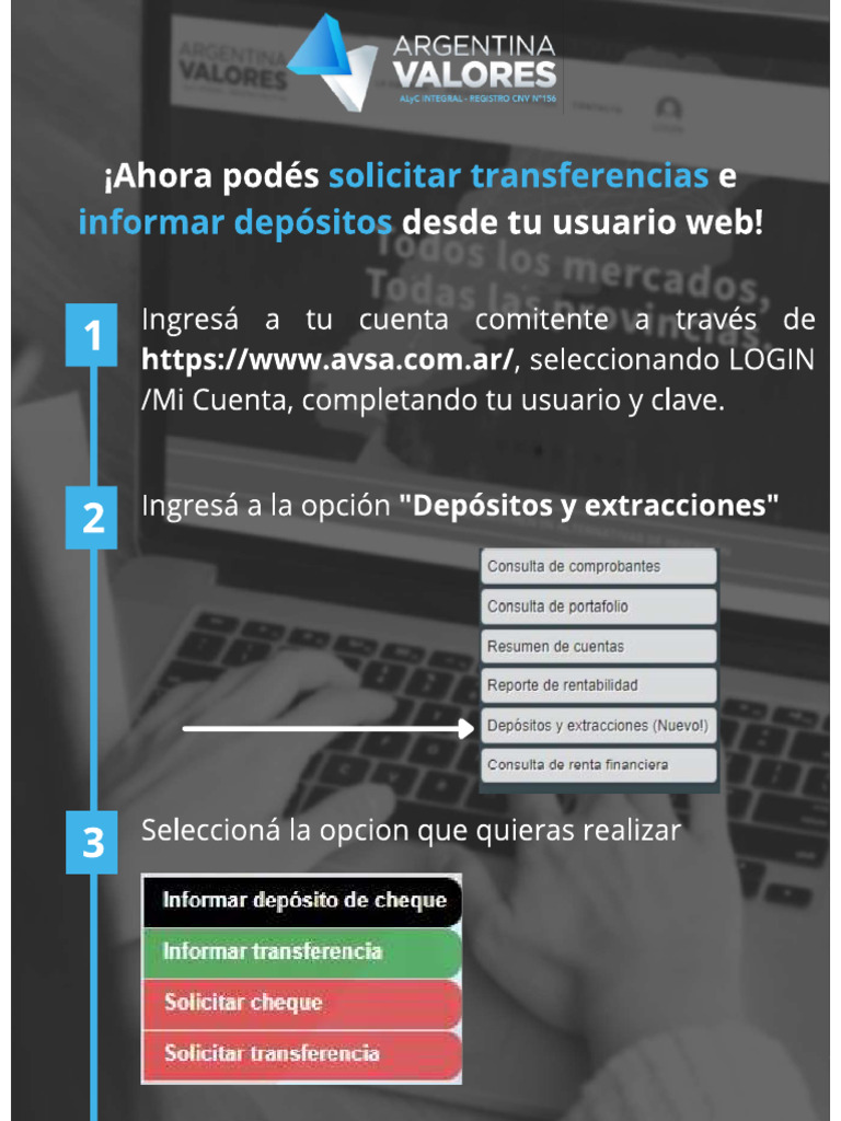 Instructivo Transferencias y Depositos | PDF