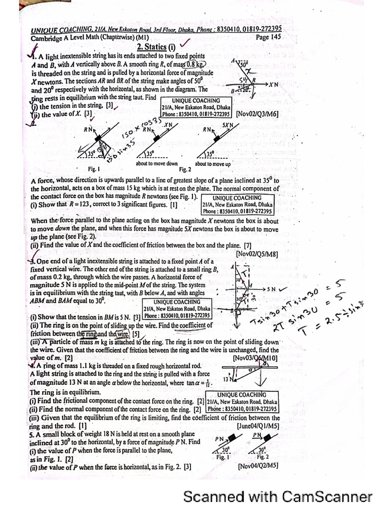 Statics m1 | PDF