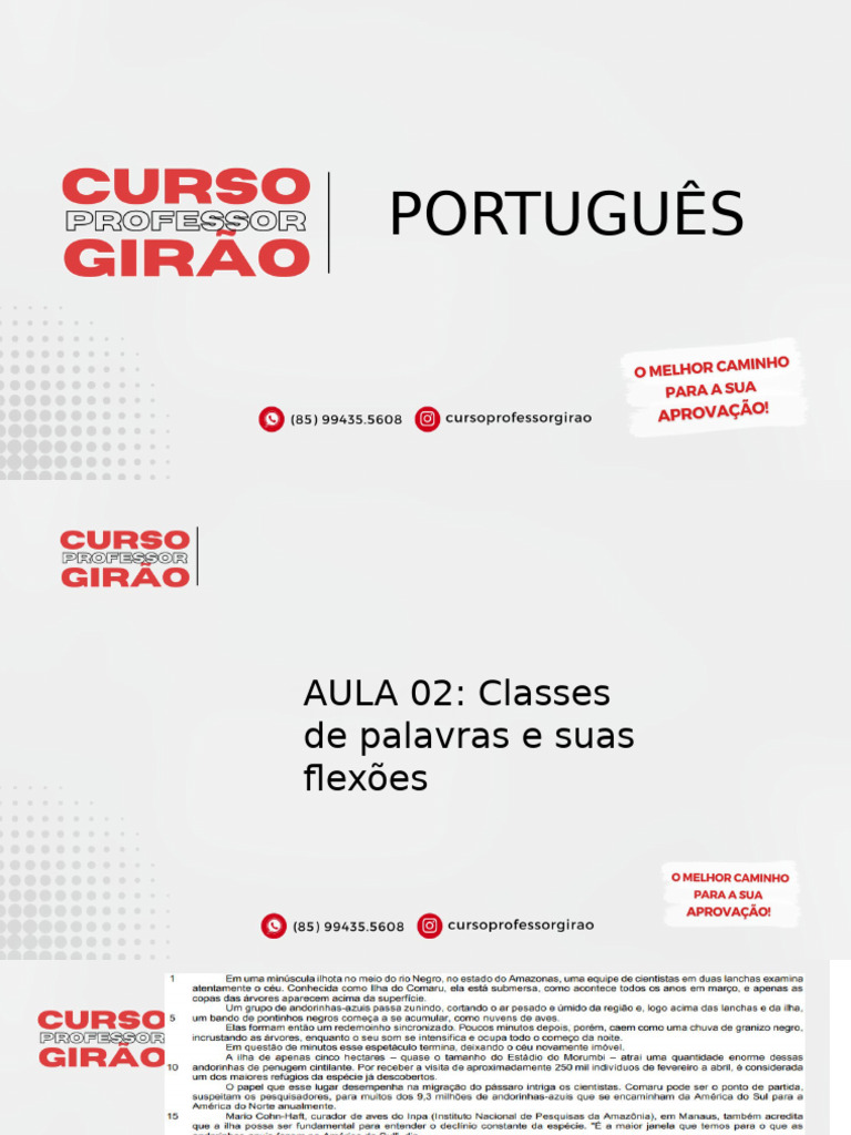 Aula 02 Questões IDECAN Português | PDF | Pronome | Substantivo