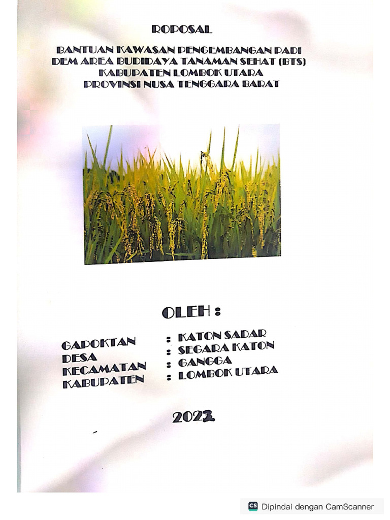 Proposal Bts Katon Sadar | PDF