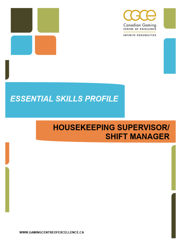 Housekeeping Supervisor | PDF | Communication | Information
