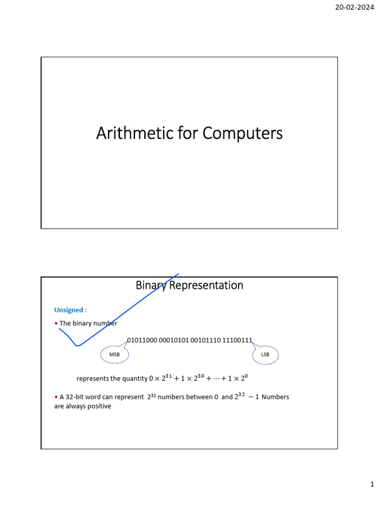 Arithmetic | PDF | Computing | Computer Science