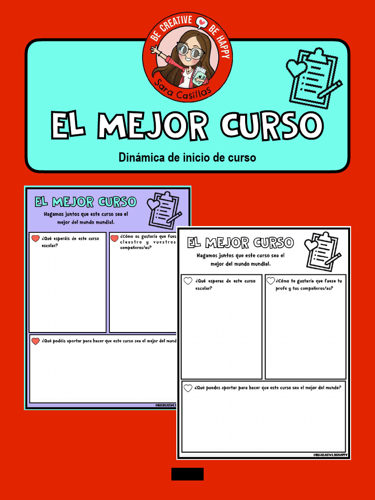 Dinámica de Inicio de Curso Escolar | PDF | Artes del Lenguaje y ...