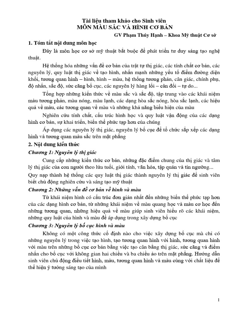 Tai Lieu MSHCB Phan Ly Thuyet | PDF