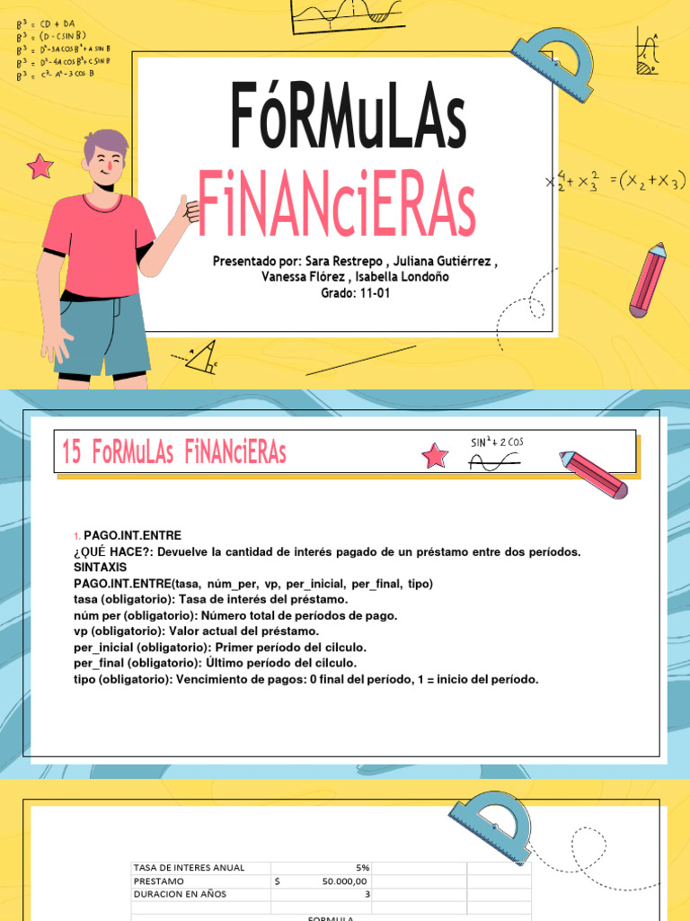 Funciones Financieras en Excel II | PDF | Interés | Tasas de interés