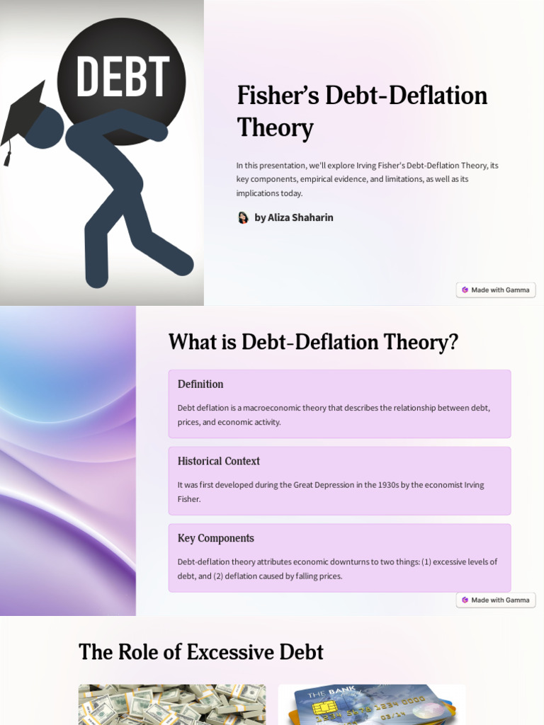 Fishers Debt Deflation Theory | Download Free PDF | Deflation | Recession