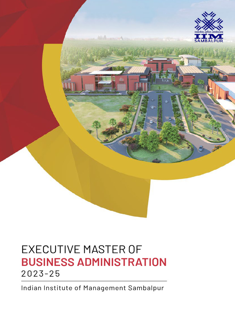 IIM Sambalpur EMBA Brochure | PDF | Master Of Business Administration | Entrepreneurship