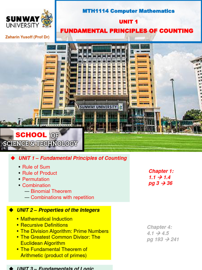 Counting Principles in Computer Mathematics | PDF | Probability Theory | Probability