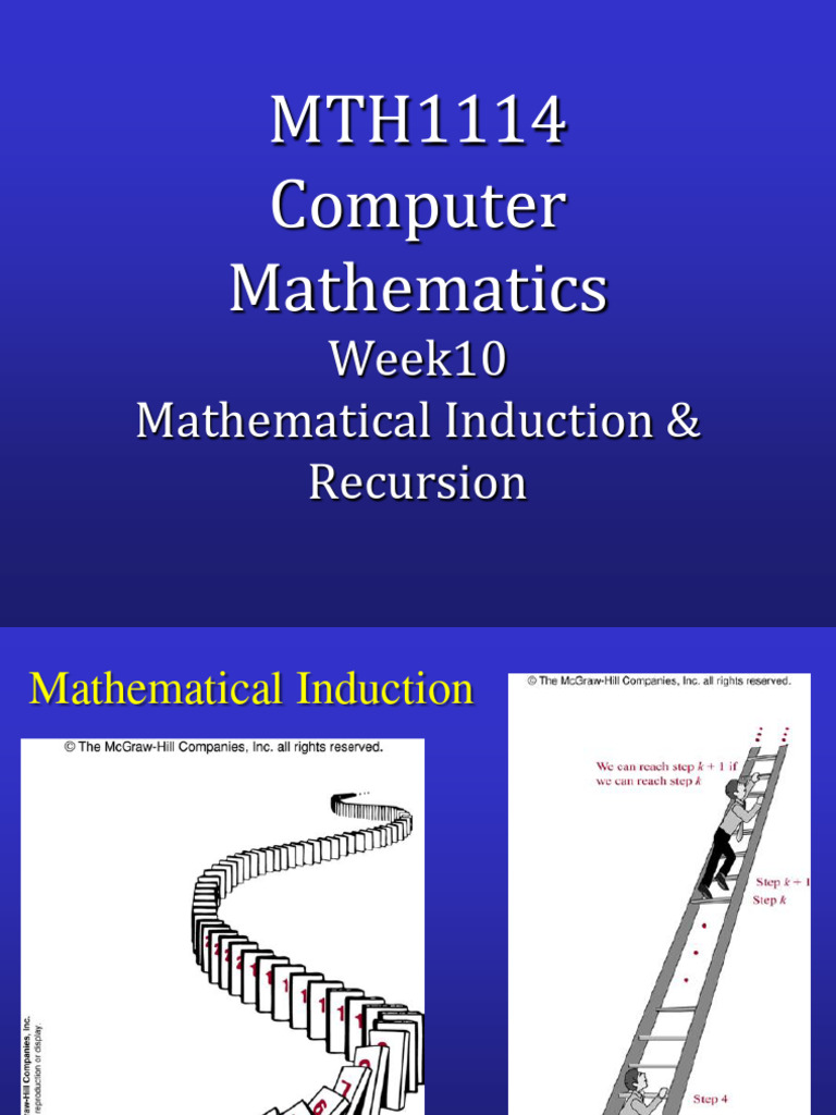 Mathematical Induction and Recursion Guide | PDF | Logic | Applied ...