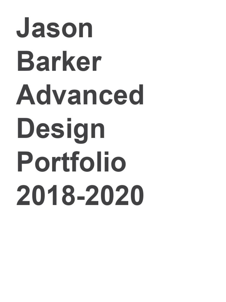 Advanced Design Portfolio1 | PDF | Drawing | Space